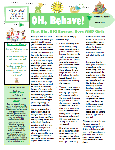 Oh Behave! That Big, BIG Energy: Boys AND Girls - CCR&R Council